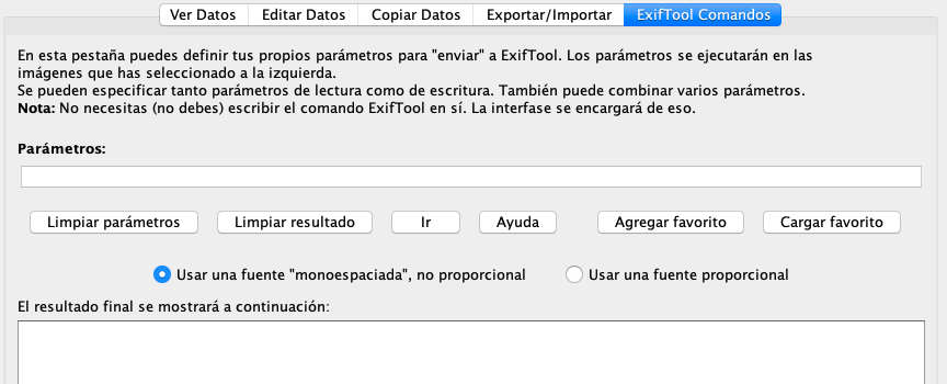 Manual jExifToolGUI (en Español) | Docs Museos Abiertos | Docs: Museos Abiertos